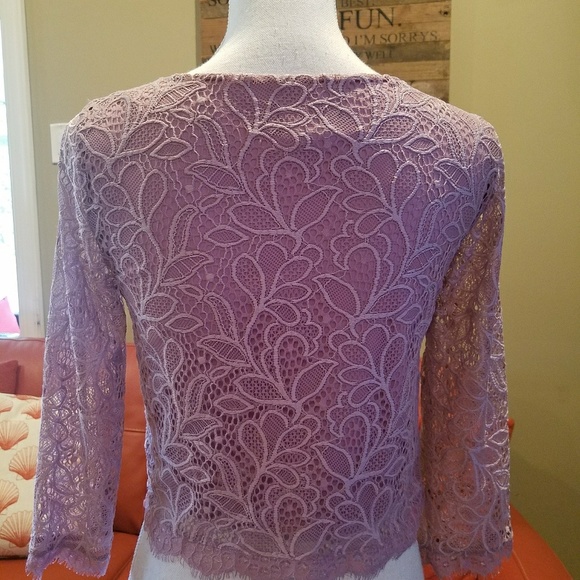 Metaphor | Tops | Womens Metaphor Long Sleeve Lace Top Size Xs | Poshmark